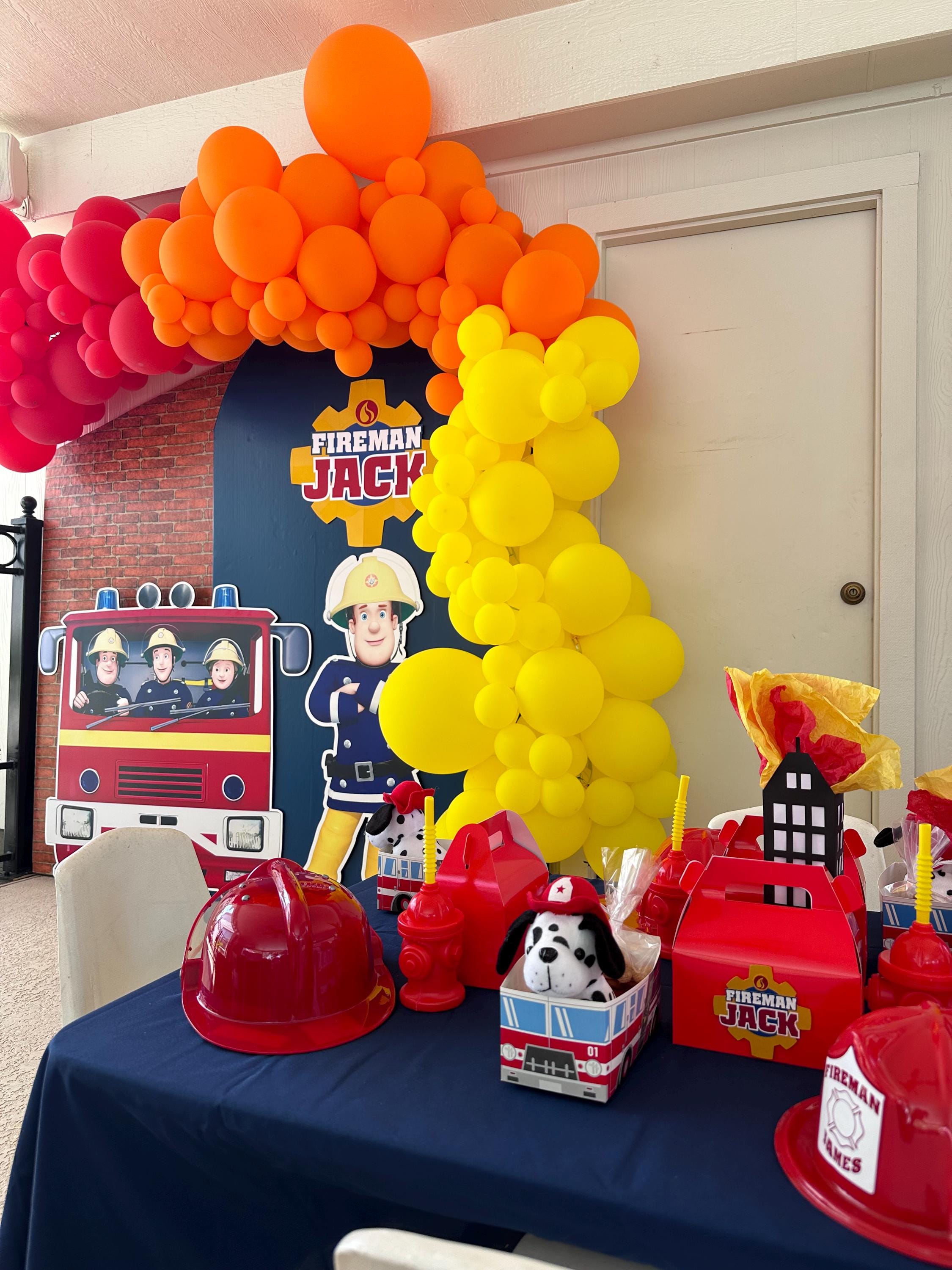 Custom Firefighter Favor / Fireman Sam Favor / Firefighter Gable Box - Etsy