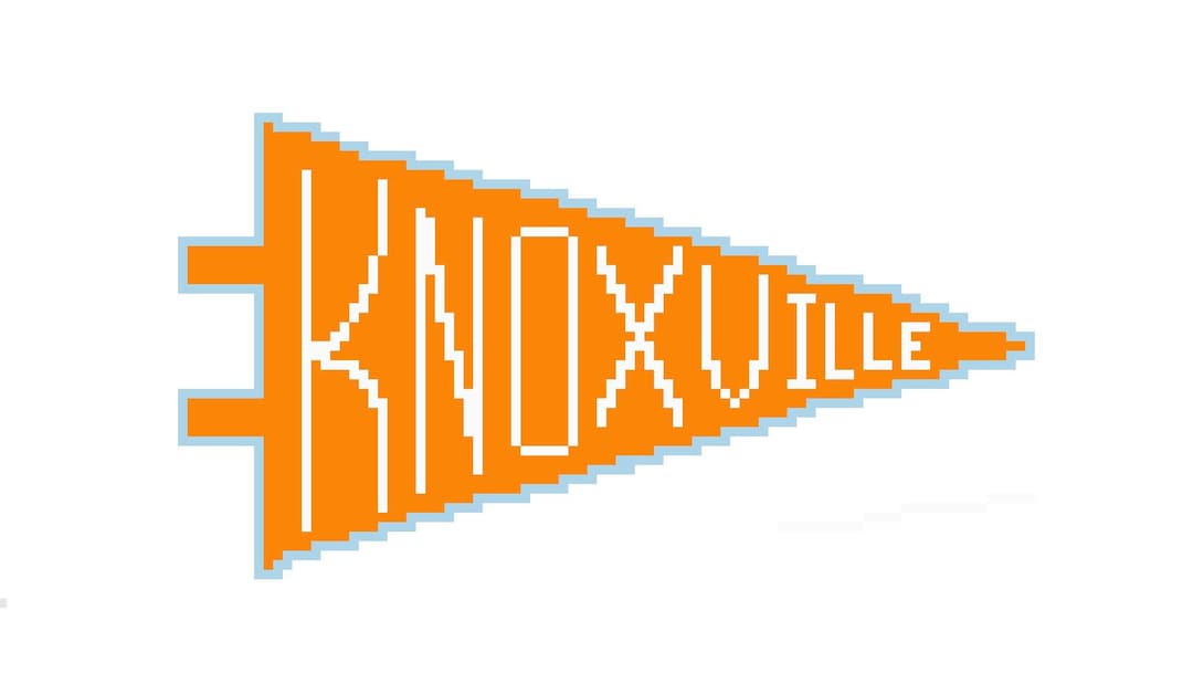 Knoxville Pennant Flag Stich Guide - Etsy