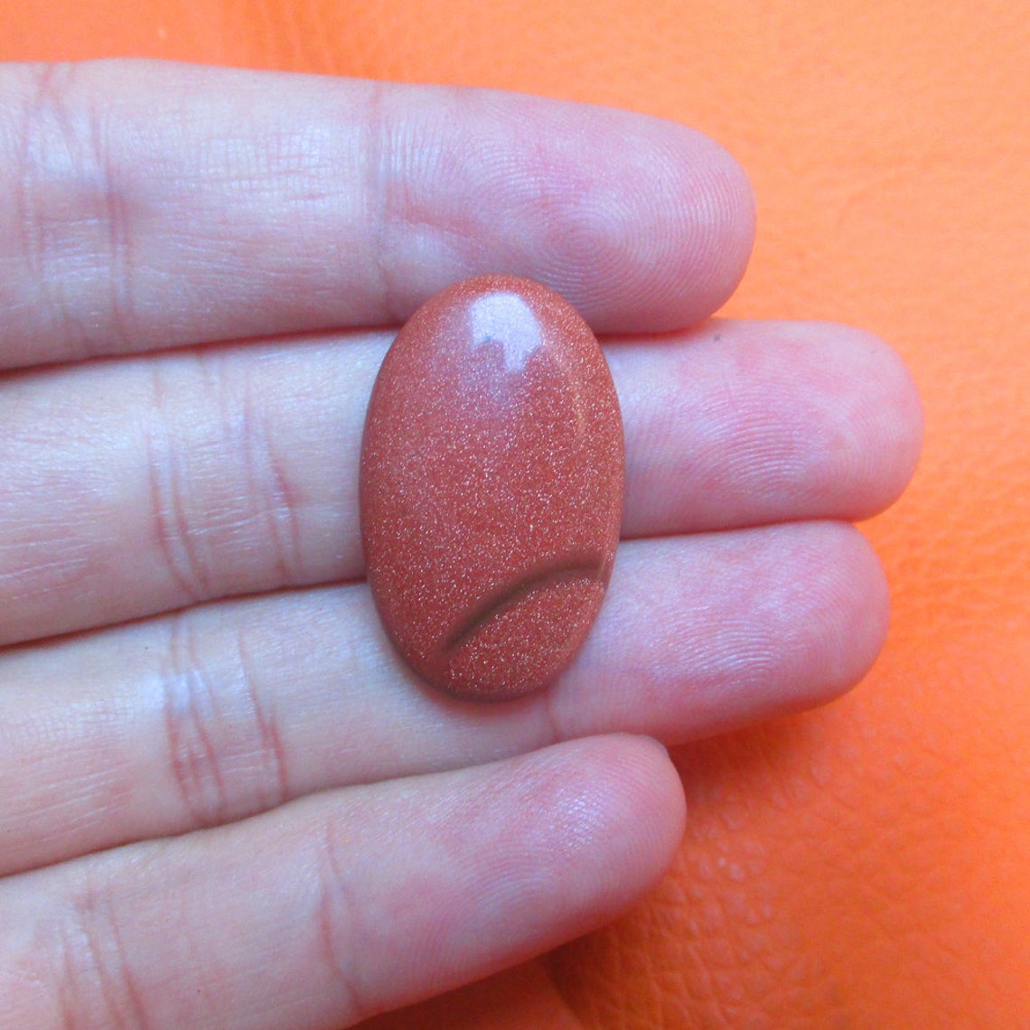 Beautiful Oval Shape Natural GOLDSTONE Gold Color 28x17x5 mm | Etsy