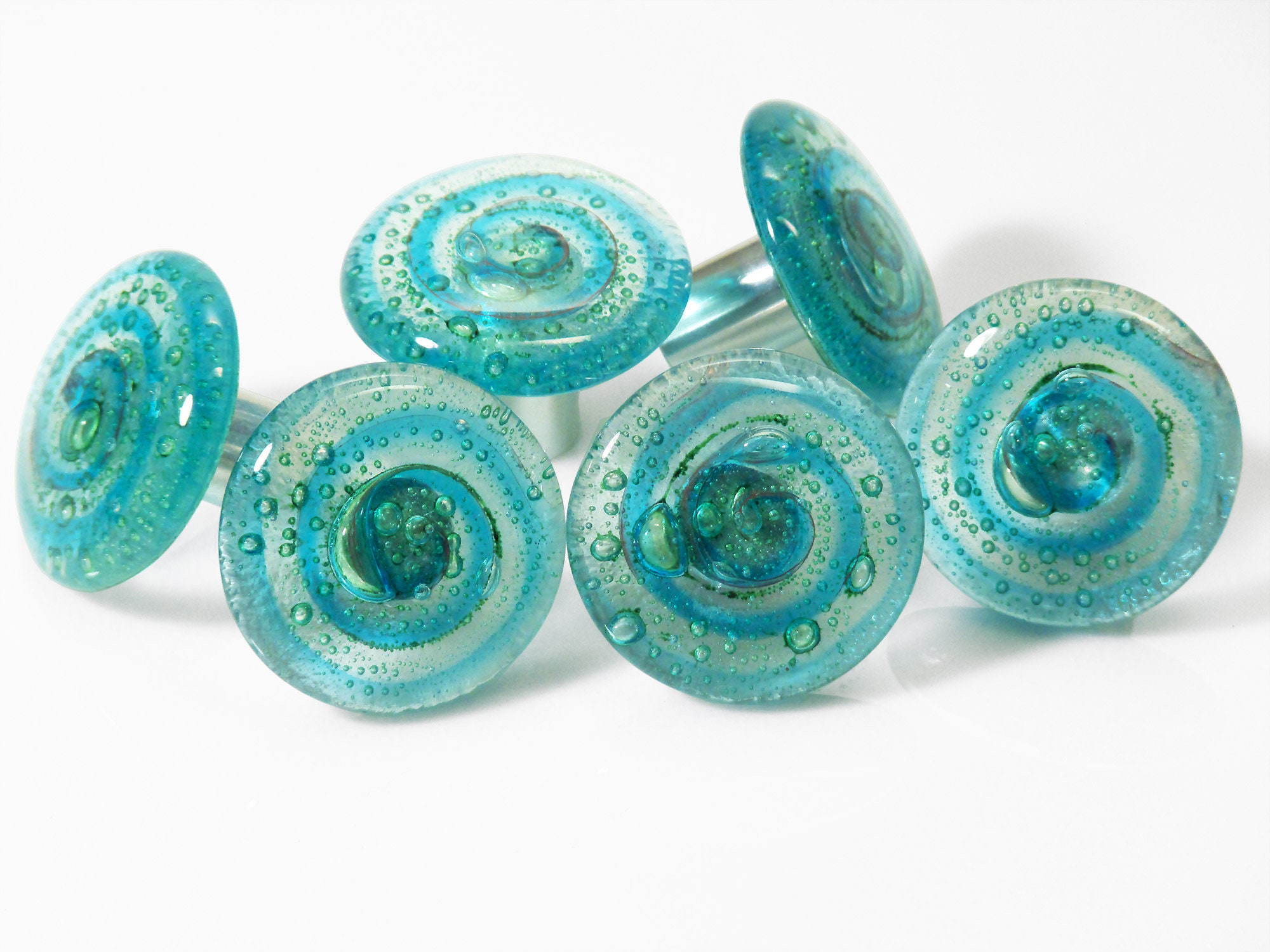 Blue Glass Door Handle Kitchen Cabinet Handles Cupboard - Etsy