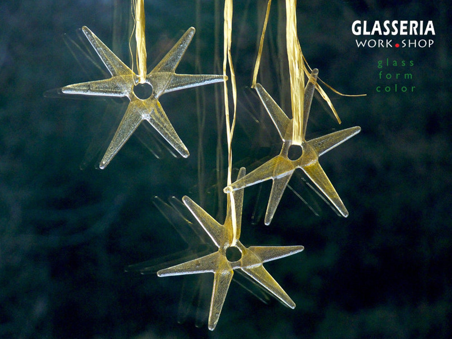 Stars From Fusing Glass Glass Flowers Window Decorations | Etsy