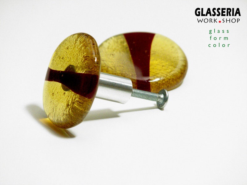 Amber Glass Door Handle Kitchen Cabinet Handles Cupboard | Etsy