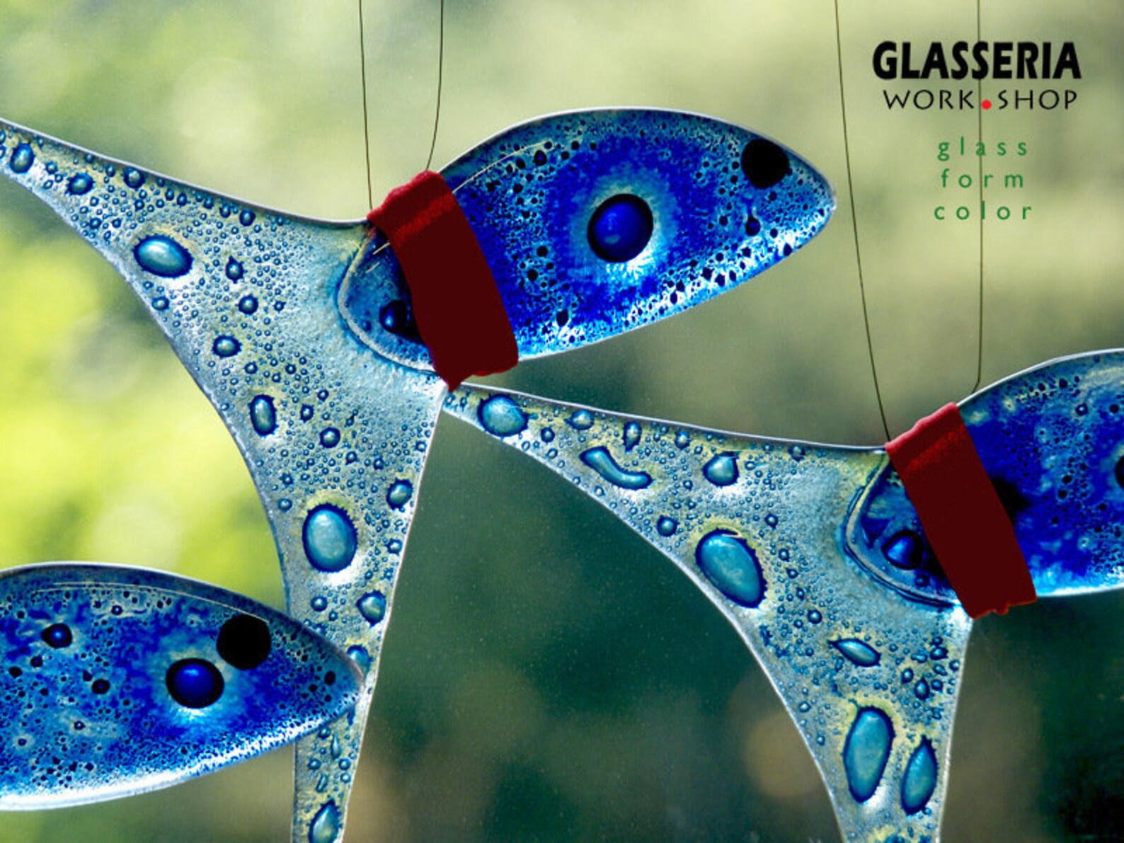 Fish From Glass /3 Pcs./ Glass Window Art Glass Light | Etsy