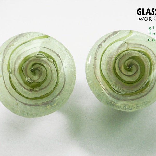 Green Glass Door Knobs - Etsy