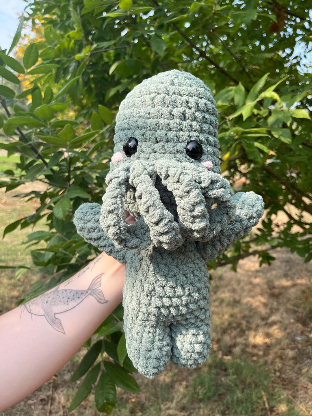 Large Cthulhu Amigurumi- Crochet Stuffed Animal - Etsy