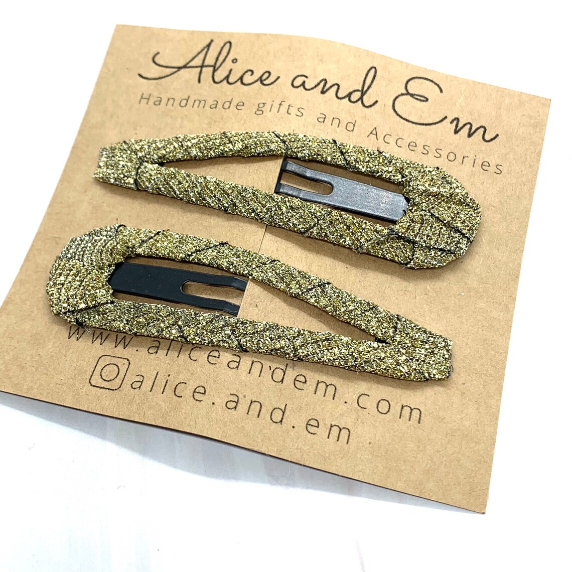 Large Gold Hair Clips - Snap Clips, Hair Accessories, Snap Clips ...