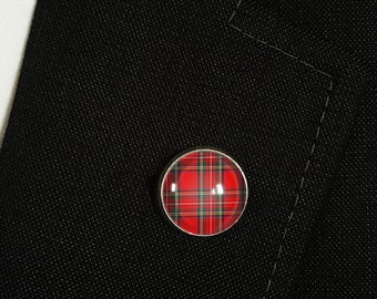 Plaid Pin | Etsy
