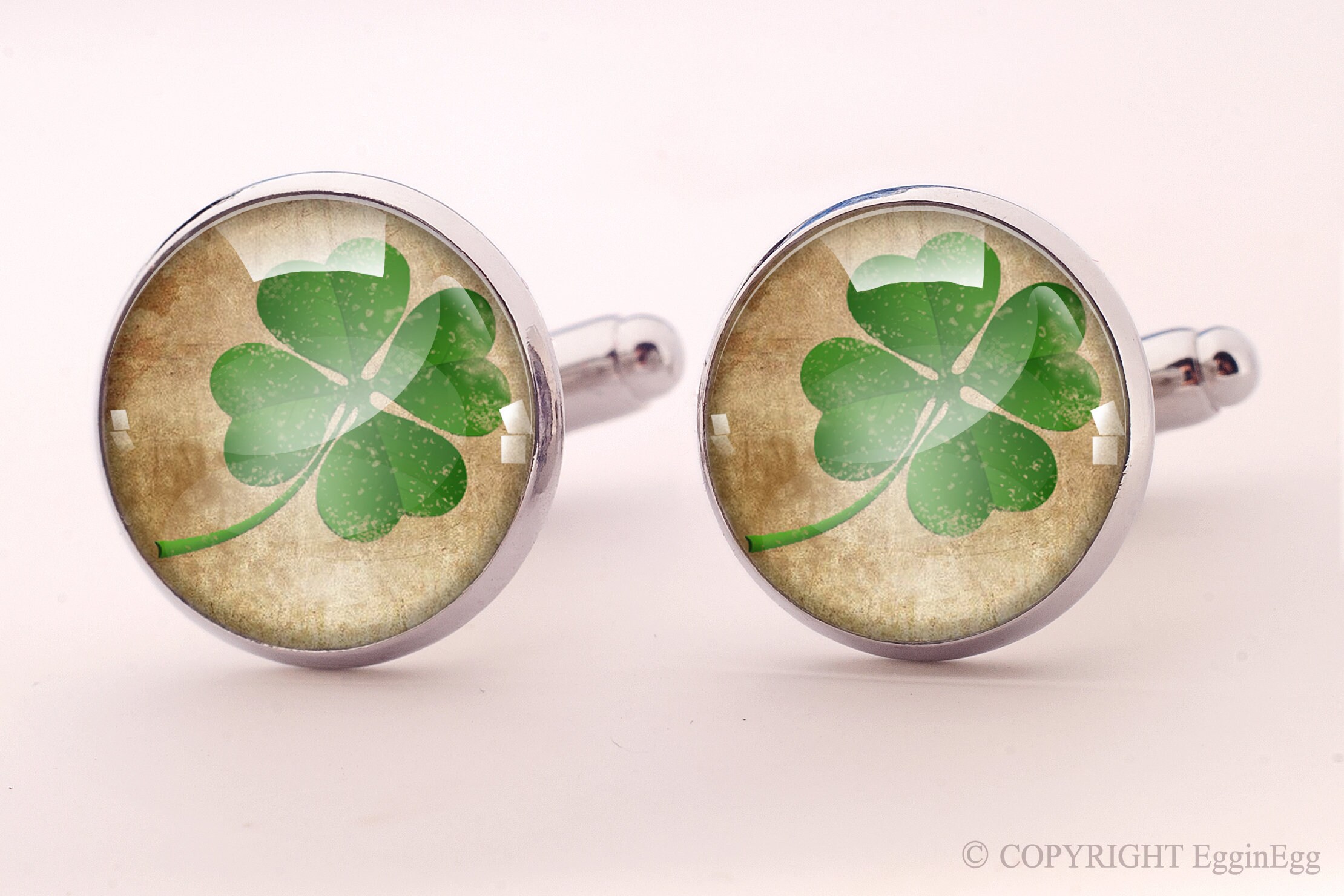 Four-leaf Clover Cuff Links, 0708CS - Etsy