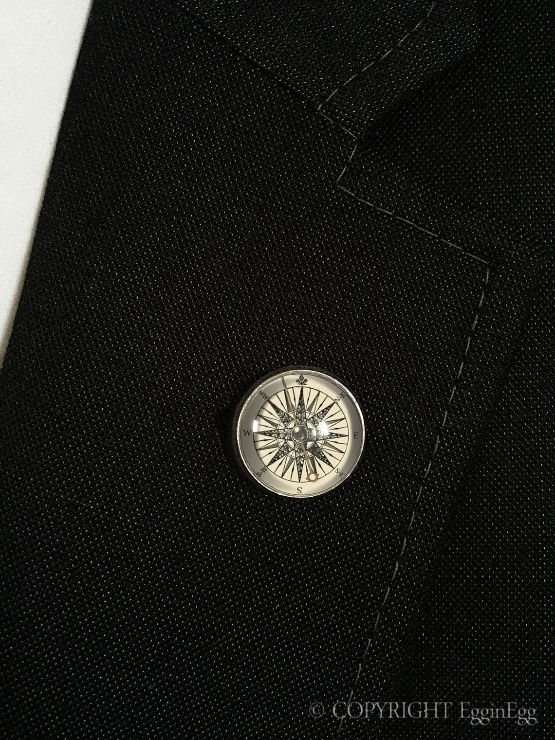 Compass Lapel Pin, 0145LP - Etsy