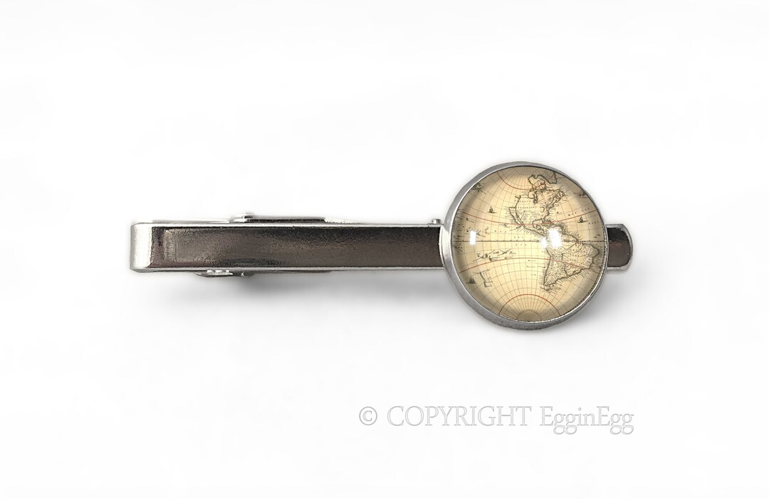 World Map Tie Clip, 0196btc - Etsy