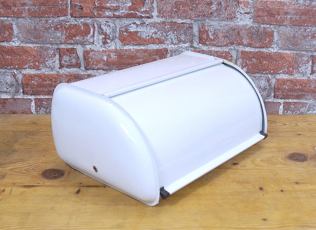 Small White Bread Box, Bread Tin 70s/ 80s Kitchen, Storage - Etsy