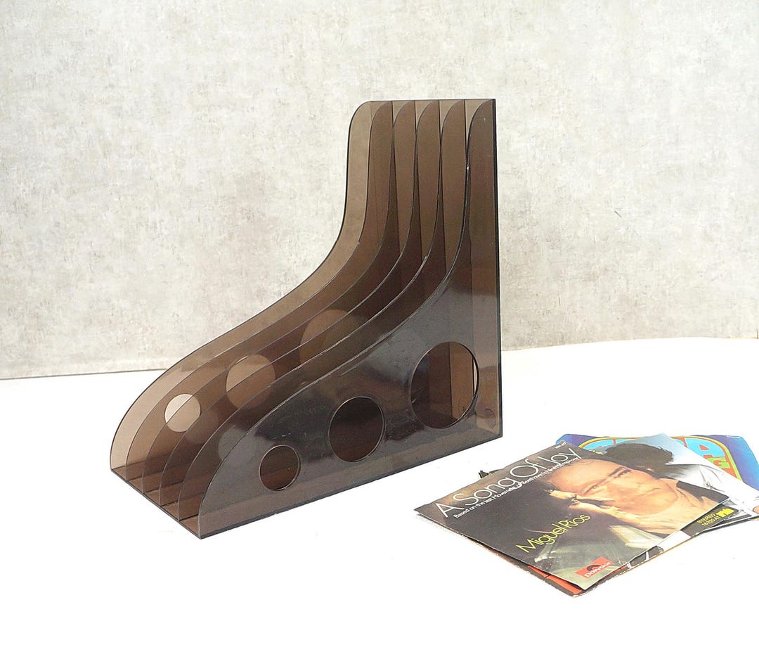 70er Jahre Plattenständer, Plattenhalter Vinyl Record Rack - Scholl ...