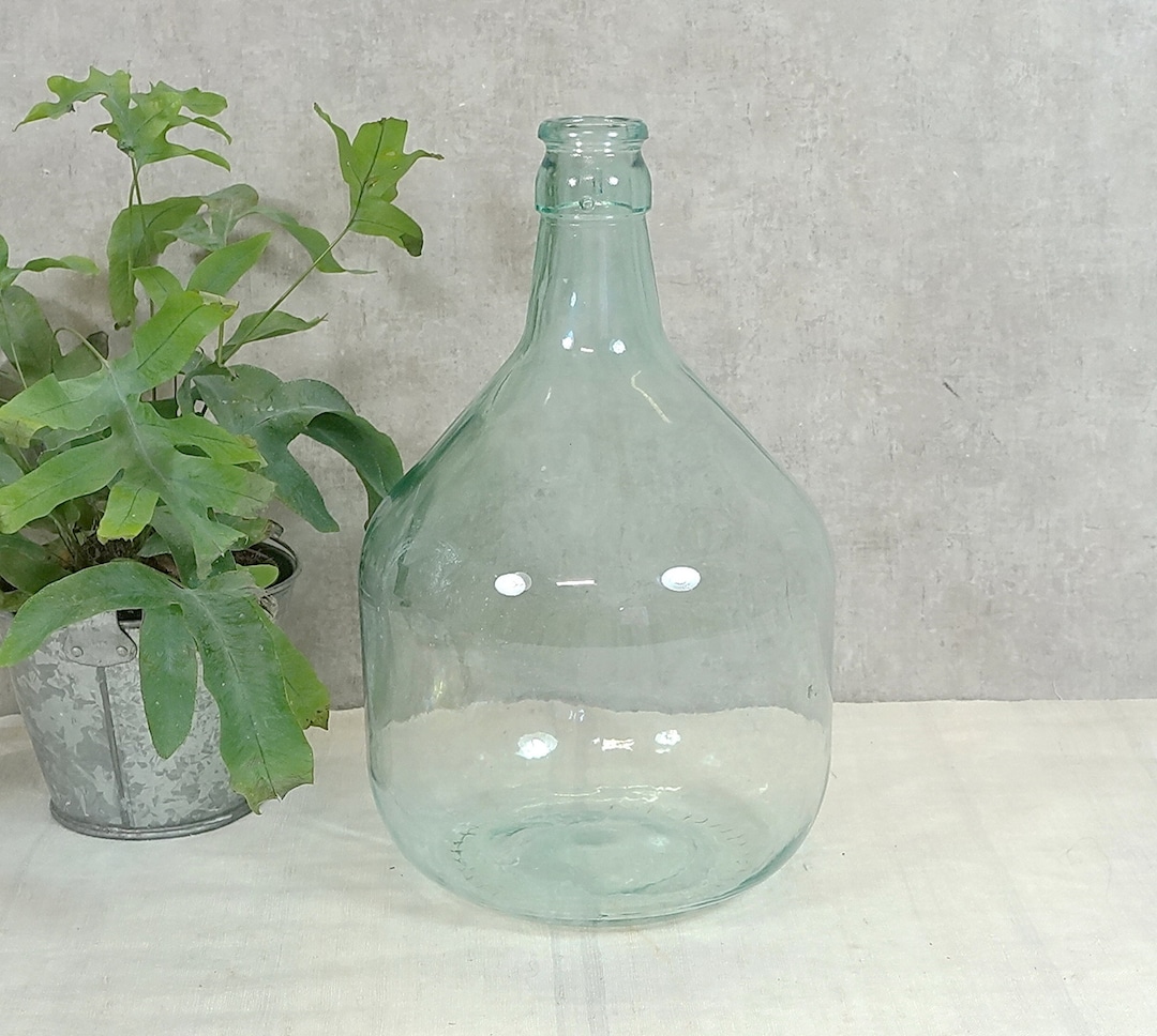 Old Wine Bottle, Wine Balloon, Fermentation Balloon, Floor Vase 1960s ...