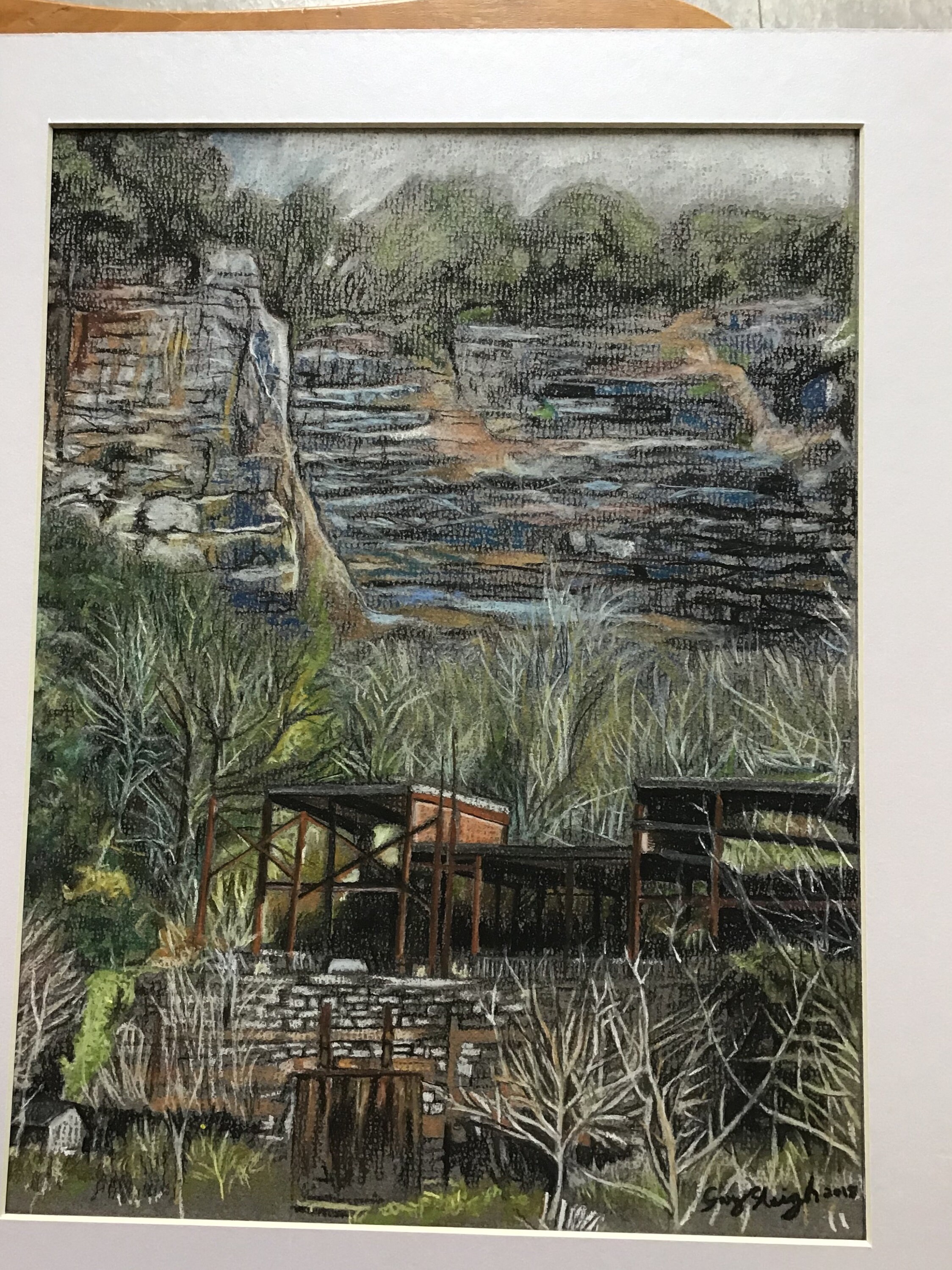 Weston Super Mare Pastel Drawing of the Old Town Quarry Oringinal ...