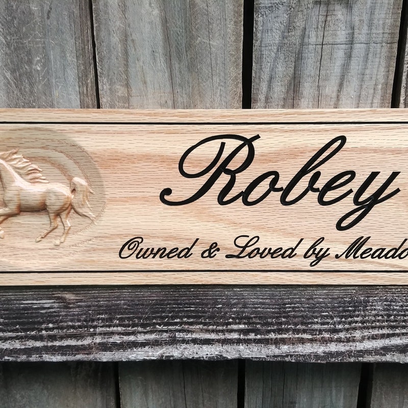 Stable Name Plate - Etsy