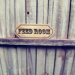 Custom Solid Wood Horse Tack Room Sign Feed Room and Office | Etsy