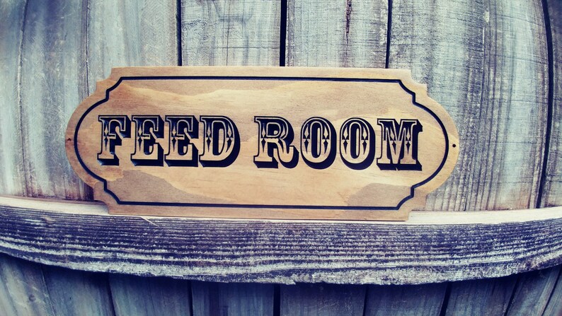 Custom Solid Wood Horse Tack Room Sign Feed Room and Office | Etsy