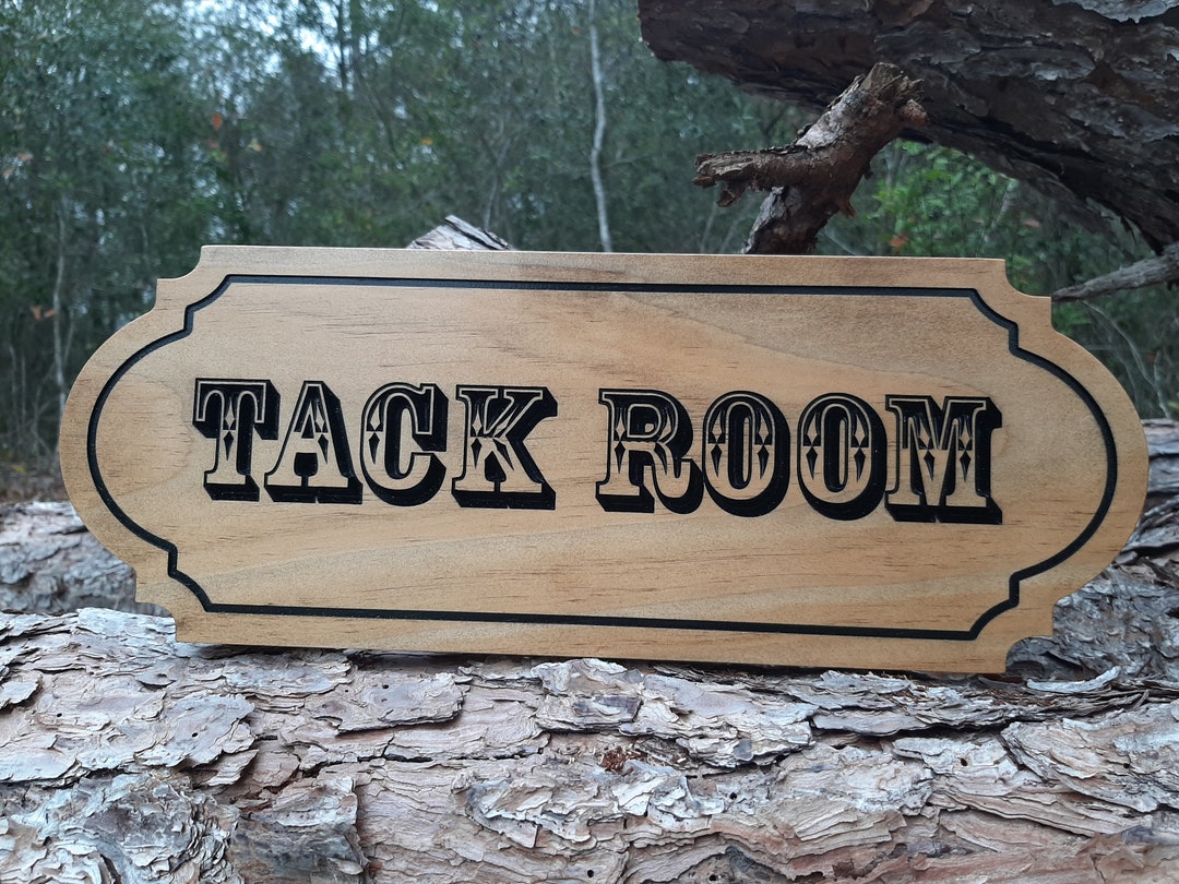 Custom Solid Wood Horse Tack Room Sign Feed Room and Office Barn ...