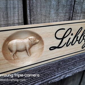 Personalized Farm Animal Name Sign, Custom Barn Sign, Pig Pen Sign ...