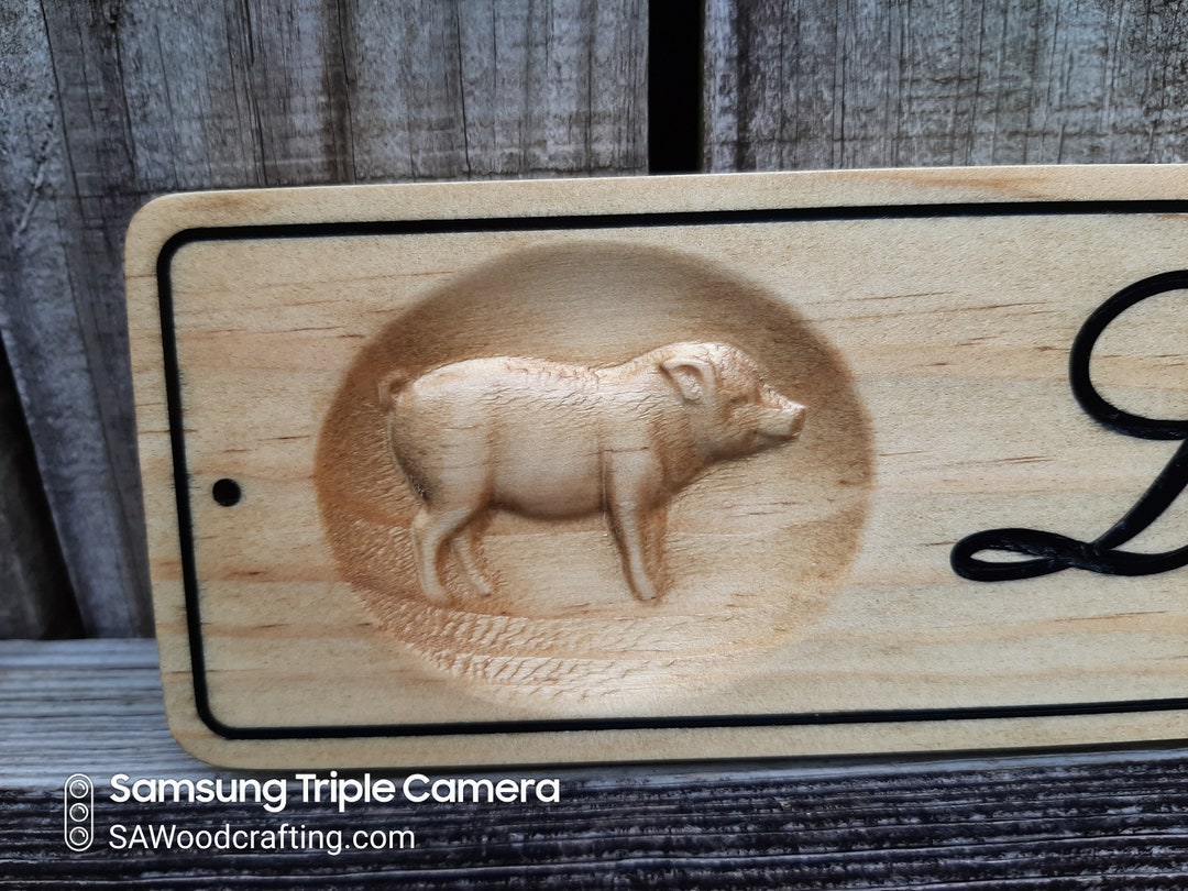 Personalized Farm Animal Name Sign, Custom Barn Sign, Pig Pen Sign ...