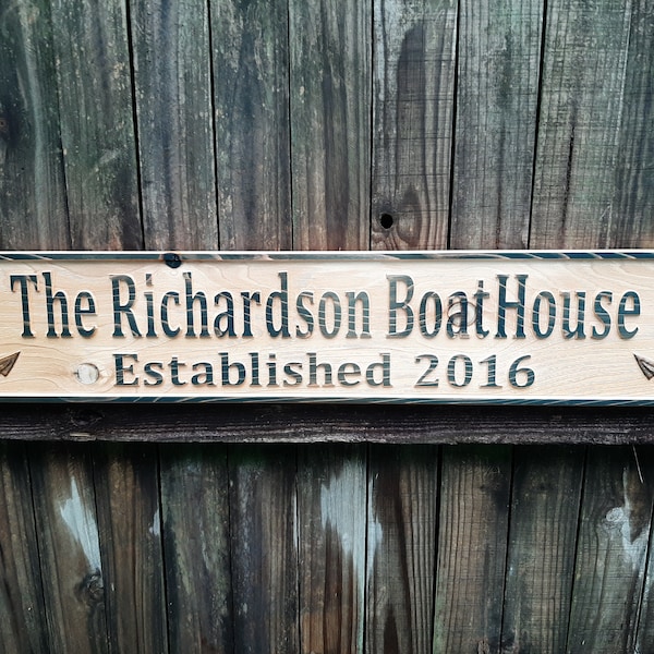 Boat House Sign - Etsy