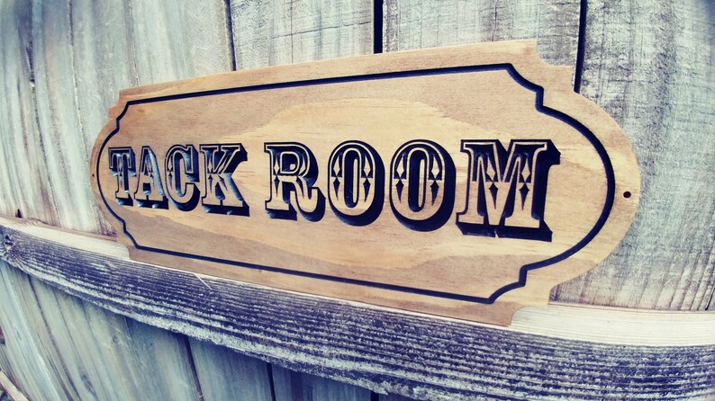 Custom Solid Wood Horse Tack Room Sign Feed Room and Office | Etsy
