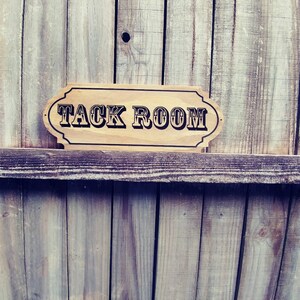 Custom Solid Wood Horse Tack Room Sign Feed Room and Office | Etsy