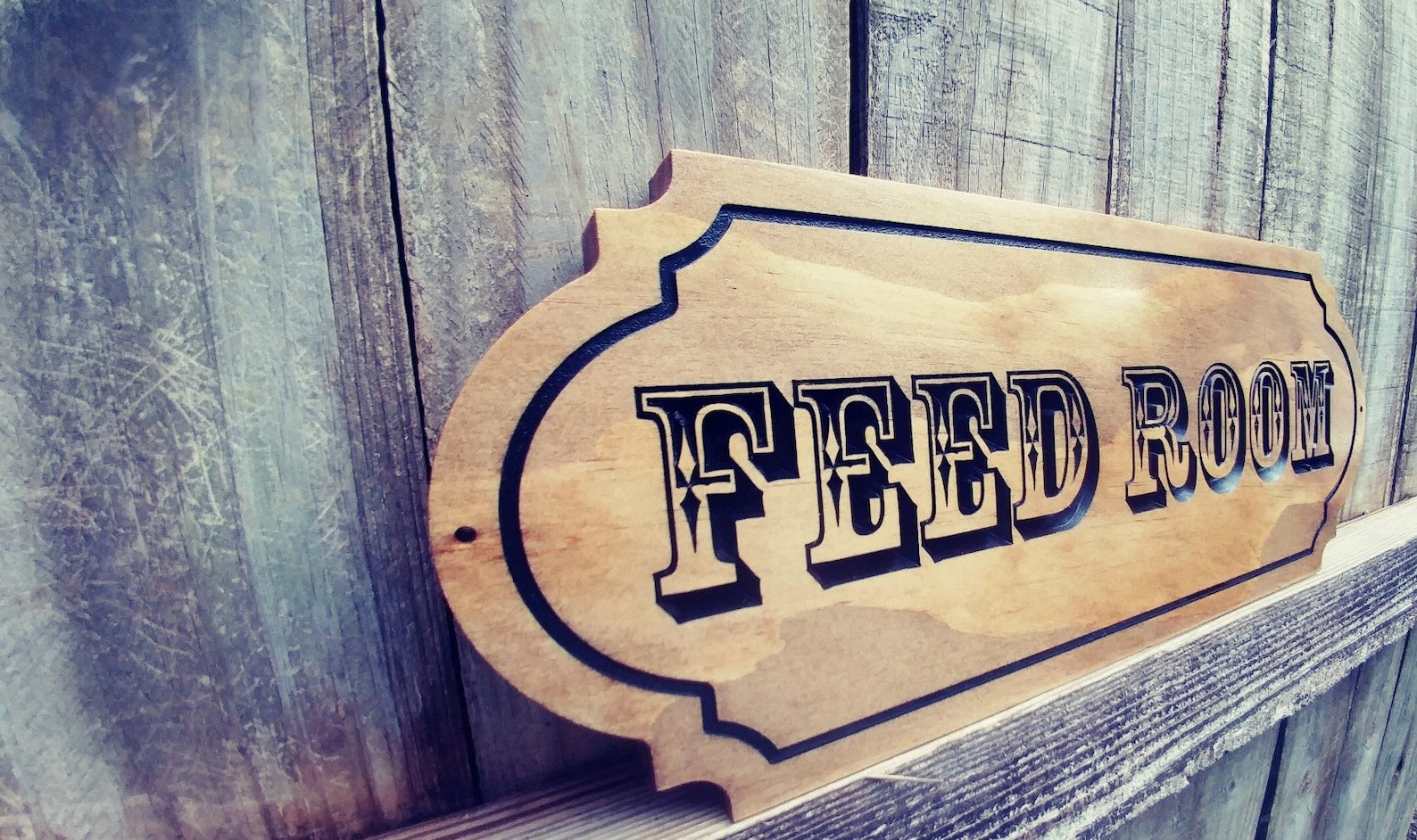 Custom Solid Wood Horse Tack Room Sign Feed Room and Office | Etsy