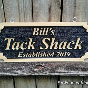 Custom Personalized Horse Tack Room Name Sign, Established Tack Room ...
