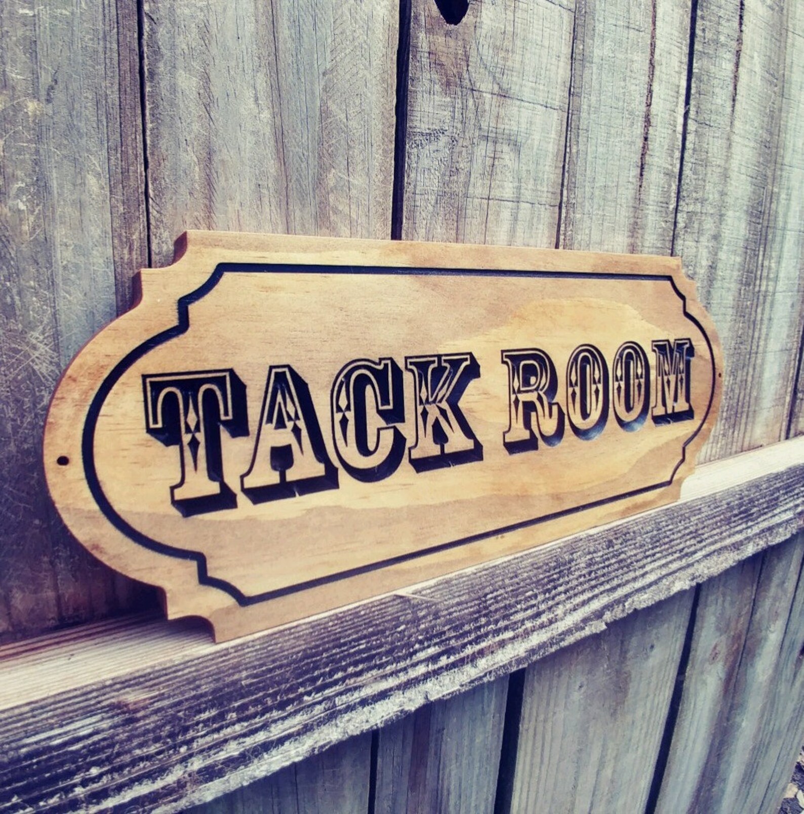 Custom Solid Wood Horse Tack Room Sign Feed Room and Office | Etsy