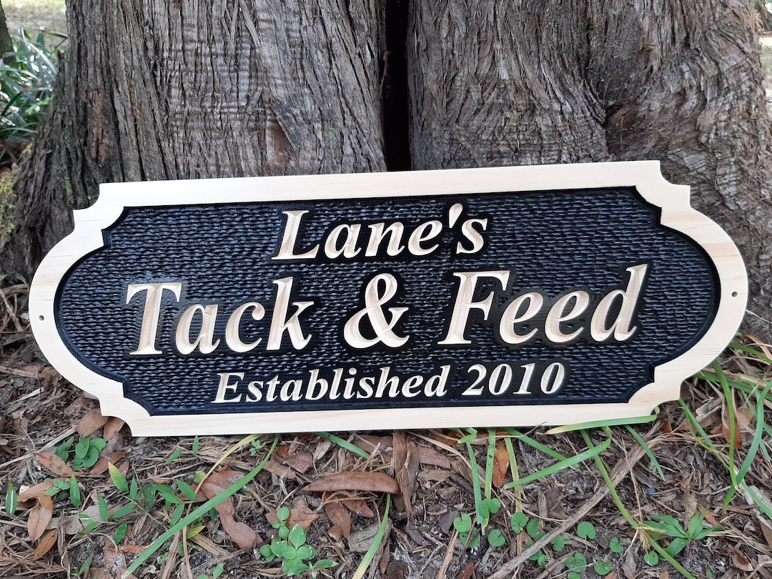 Custom Personalized Horse Tack Room Name Sign, Established Tack Room ...