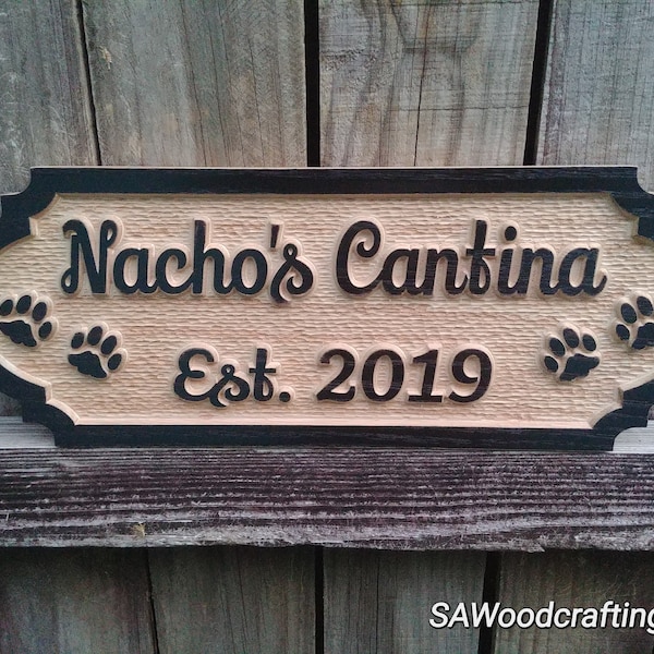 Wood Dog Sign - Etsy