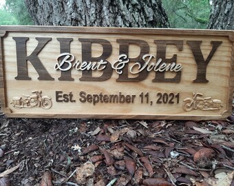 Motorcycle Wood Sign - Etsy
