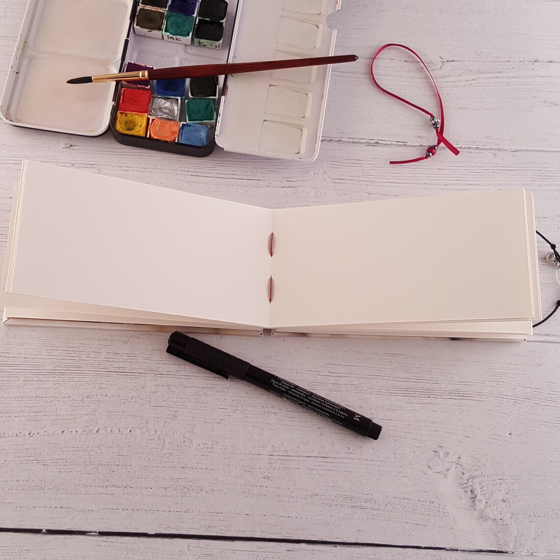 6x3 sketchbook Arches cold pressed watercolor | Etsy