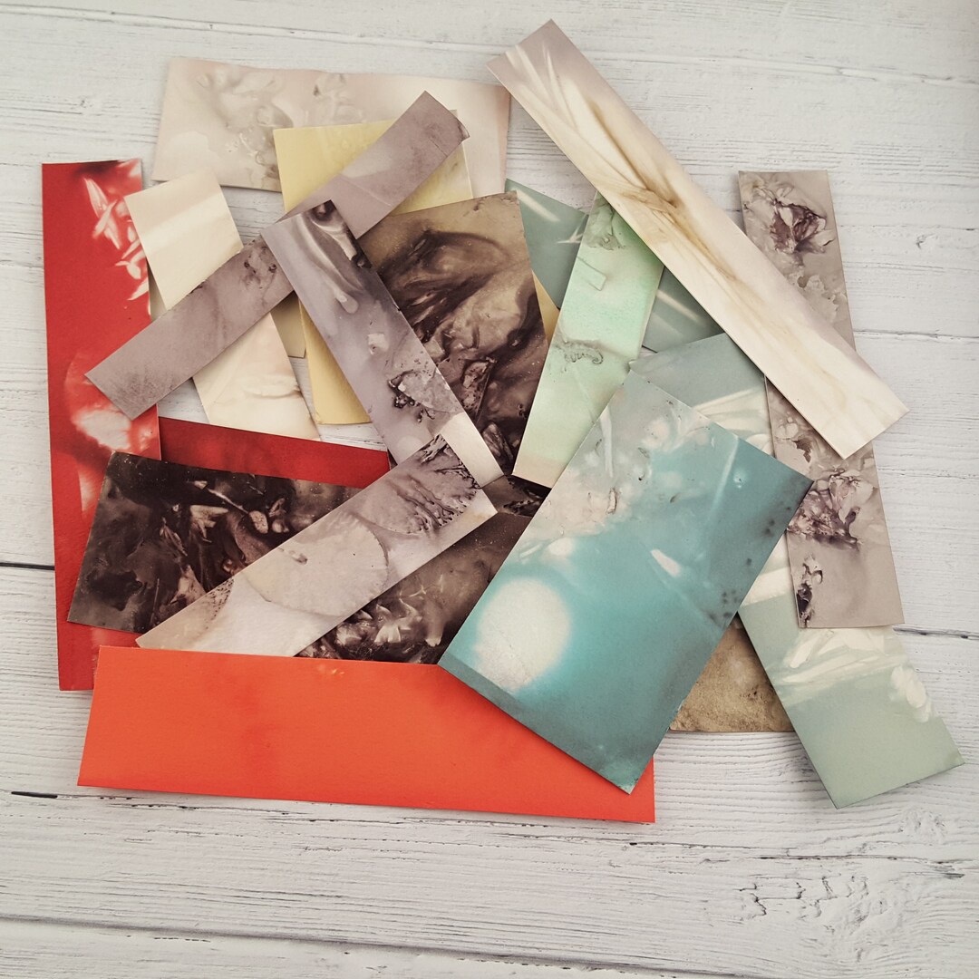 Scrap Paper With Eco Print Design 1.5 Oz for Scrapbooking - Etsy