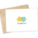 You complete me Puzzle Greeting Card Happy Card I Love You | Etsy