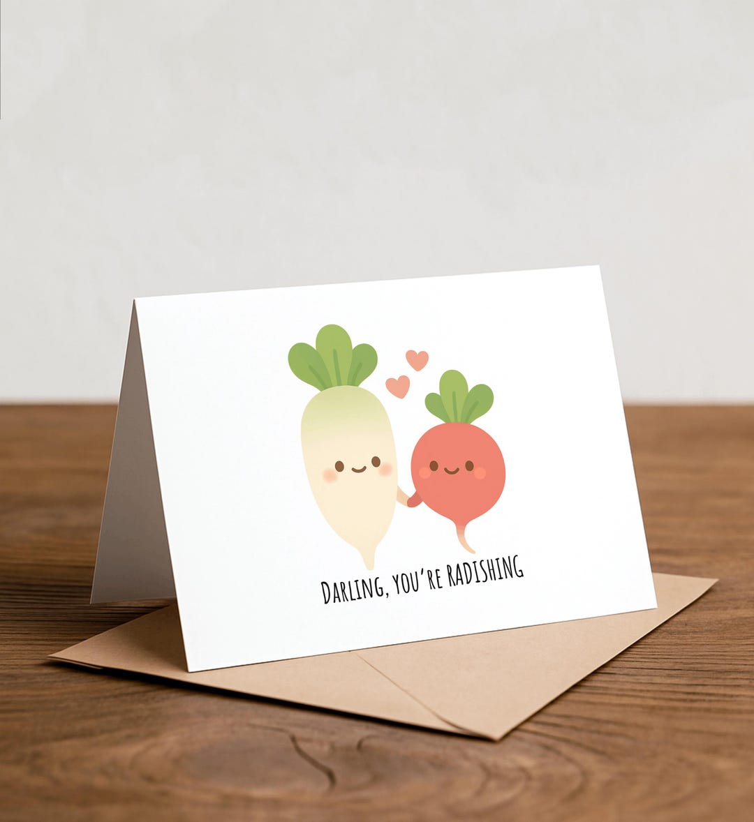Radish Pun Greeting Card: Funny Valentine, Love Card - Etsy