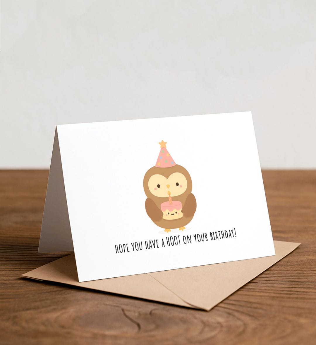 Owl Birthday Card: Have a Hoot, Pun Card, Handmade - Etsy