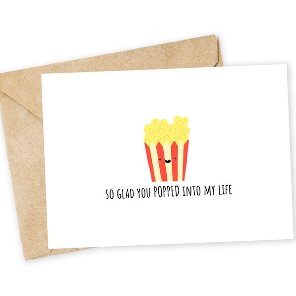 Popcorn Thank You Note - Etsy