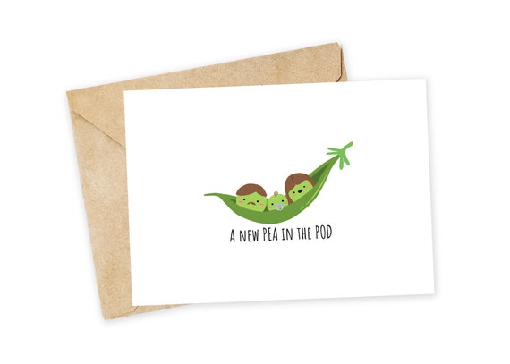 A New Pea in the Pod Pea in the Pod Greeting Card Love - Etsy