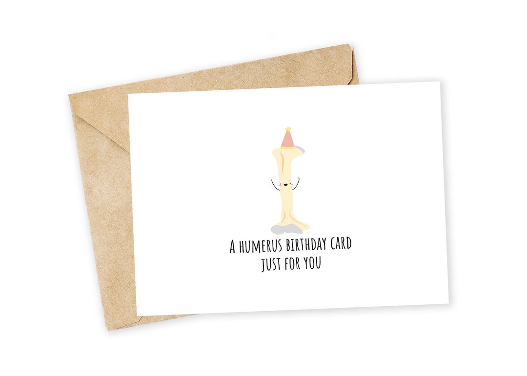 Humerus Birthday Card: Medical Student Doctor Orthopedic - Etsy