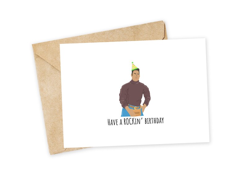 The Rock Birthday Card: Funny Meme Handmade Greeting Card - Etsy