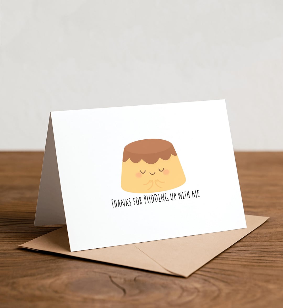 Pudding Pun Greeting Card: Foodie Love Card - Etsy