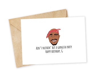 Hip Hop Birthday Card West Coast Rap Rap Music Hip Hop - Etsy