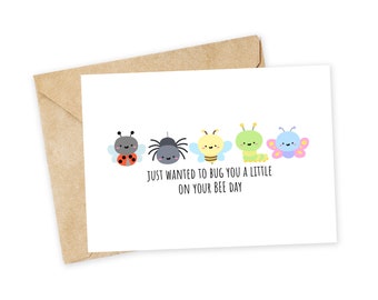 Bug Greeting Card - Etsy