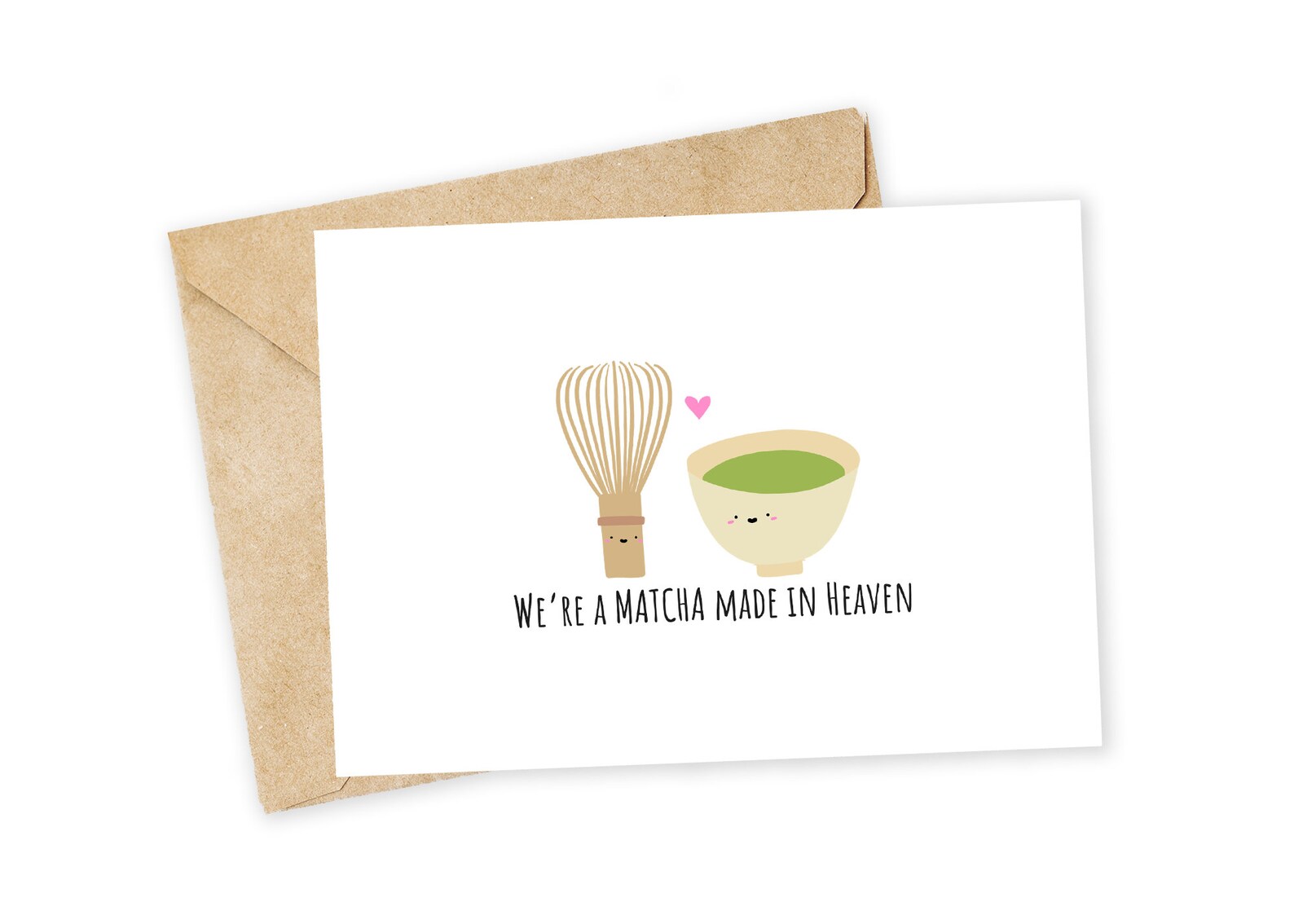 We're a Matcha Made in Heaven Matcha Greeting Card Note - Etsy