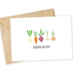 Rooting for You! - Motivation Greeting Card, Note Card, Funny Valentine ...