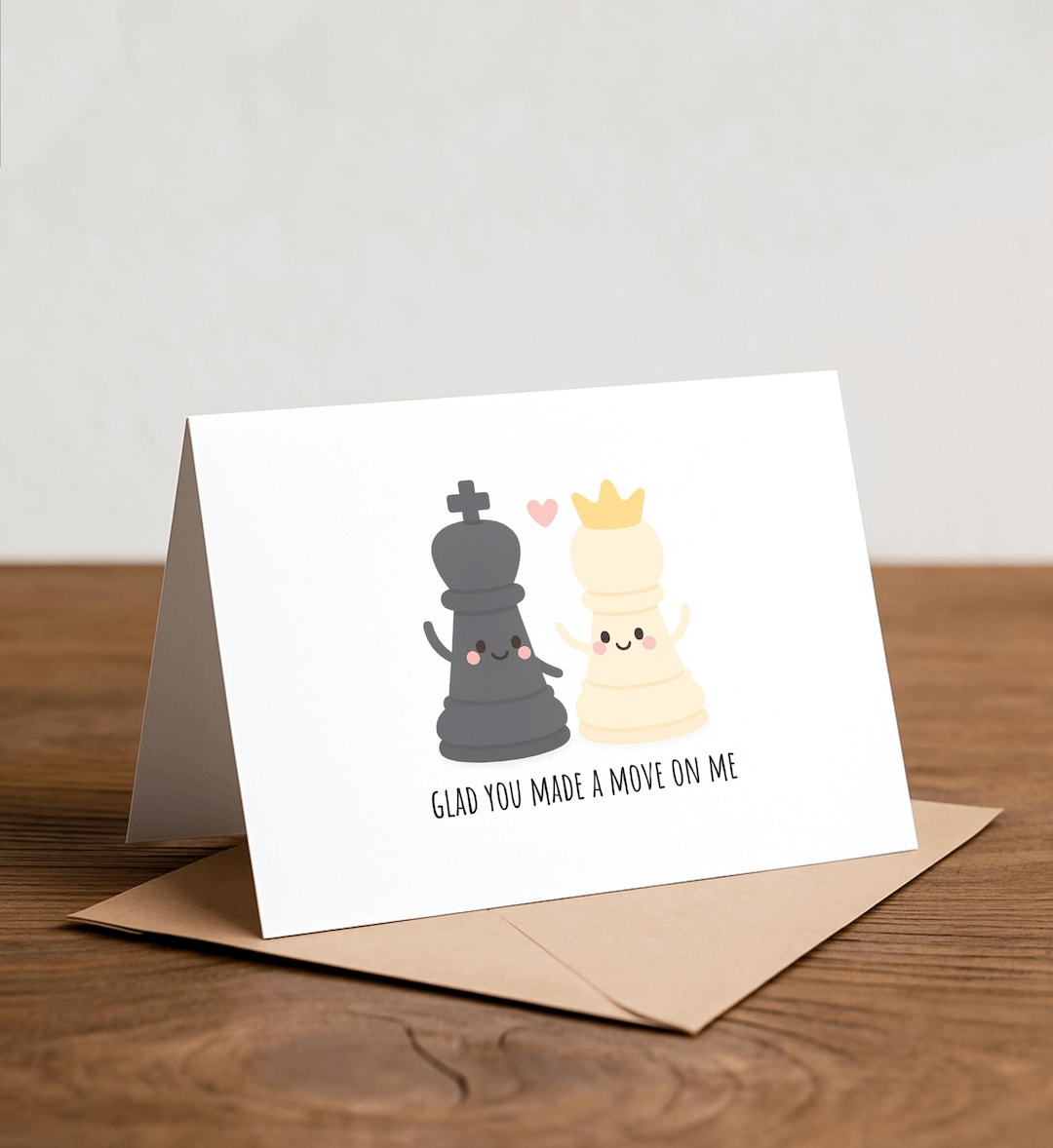 Chess Greeting Card – Funny Valentine, Couples Love Note - Etsy