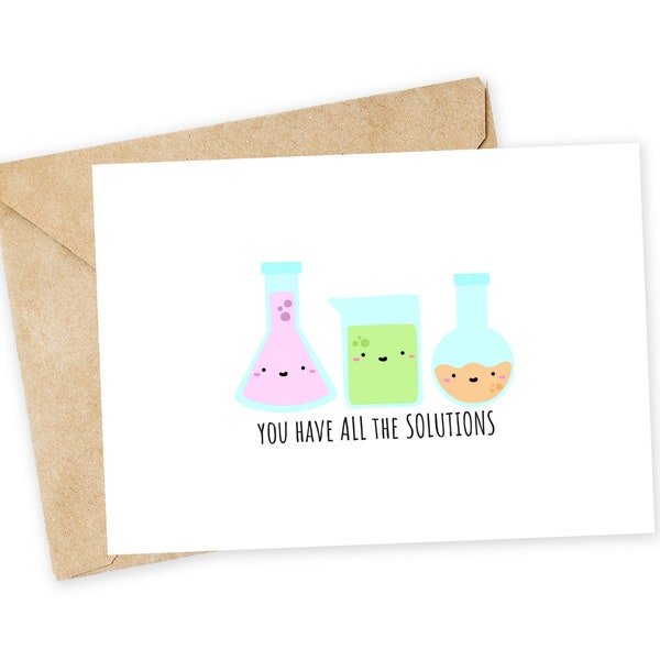 Chemistry Card - Etsy