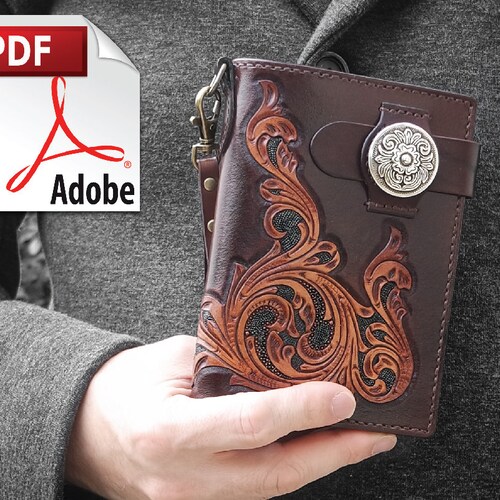 Passport Case Leather Pattern PDF Template - Etsy